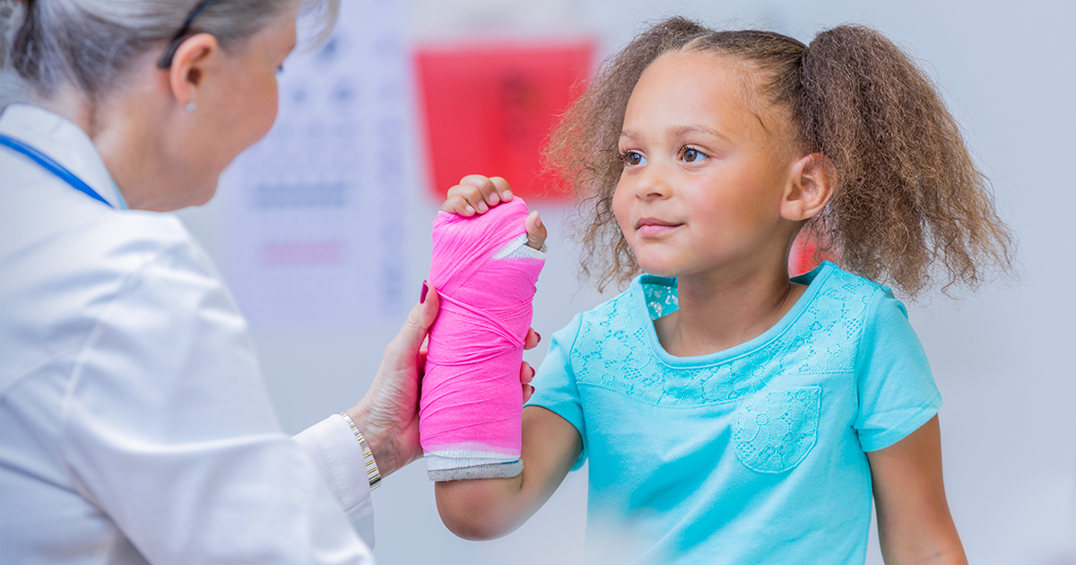 Caring for a Small Child with a Broken Bone