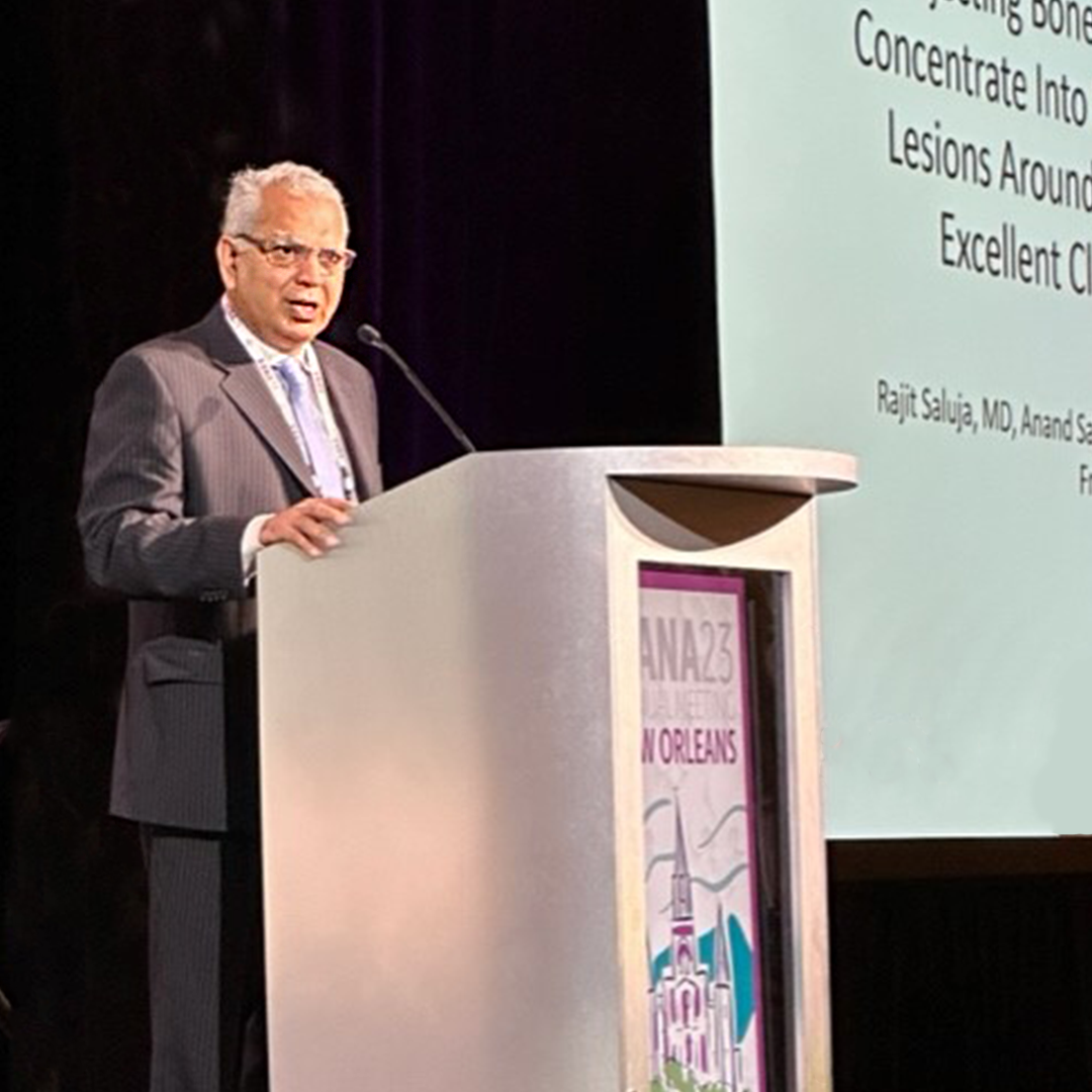 Rajit Saluja, MD presents study results at AANA23 | Midwest Orthopedic ...